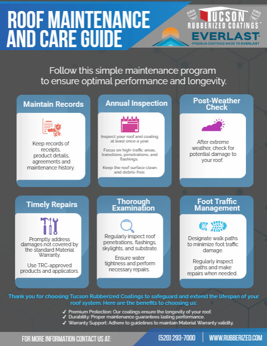 Maintenance Care Guide v3 (Blue) | PosterMyWall