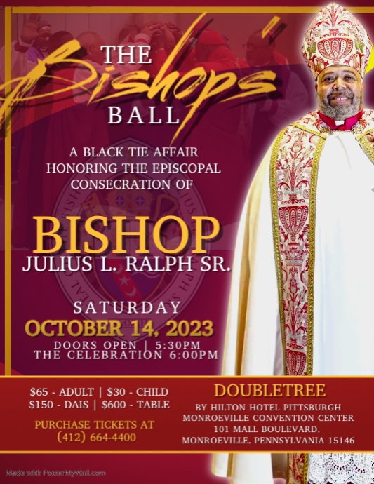 Bishop Celebration Gala | PosterMyWall