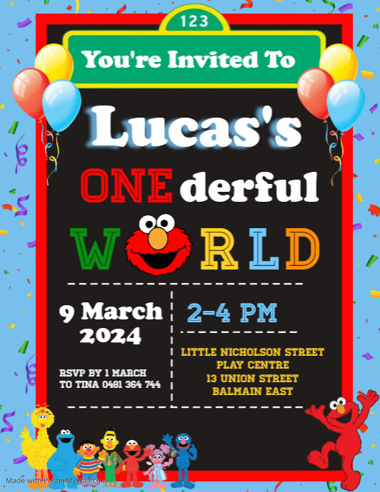 Elmo Birthday | PosterMyWall
