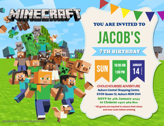 Copy of Minecraft | PosterMyWall