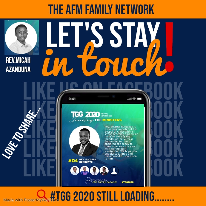 Copy of Let's Stay in touch! | PosterMyWall