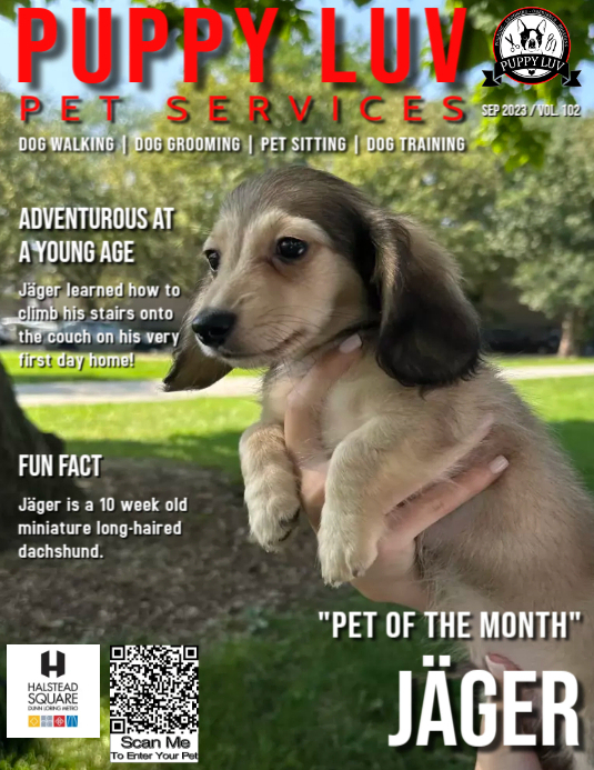 Copy of Jager - Pet of the Month - Sept | PosterMyWall