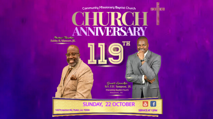 Church Anniversary Poster | PosterMyWall