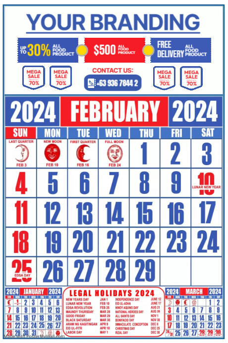 Copy of February 2024 | PosterMyWall