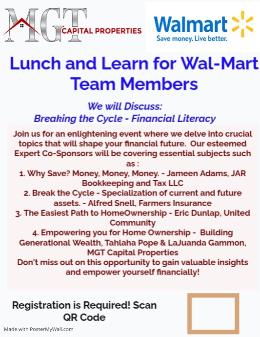 Copy of Walmart Financial Literacy | PosterMyWall