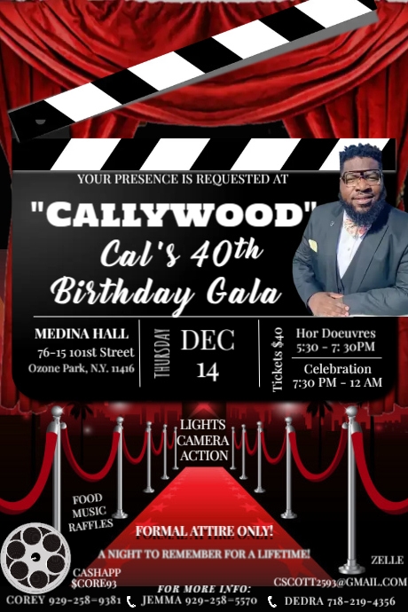 Template dance hollywood ball (1) | PosterMyWall