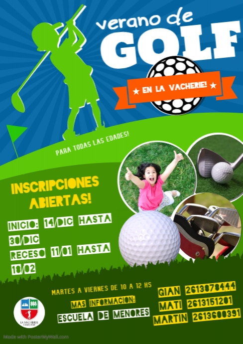 Copy of Copia de KIDS GOLF TOURNAMENT POSTER | PosterMyWall