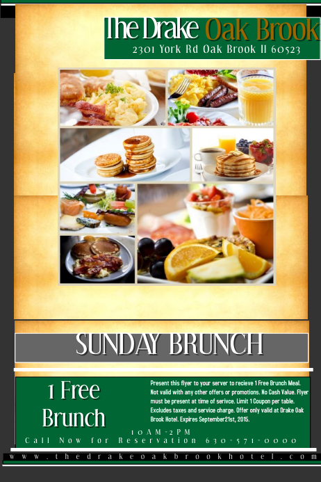 Free brunch voucher Template | PosterMyWall