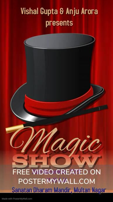 Magic Show Digital Ad | PosterMyWall