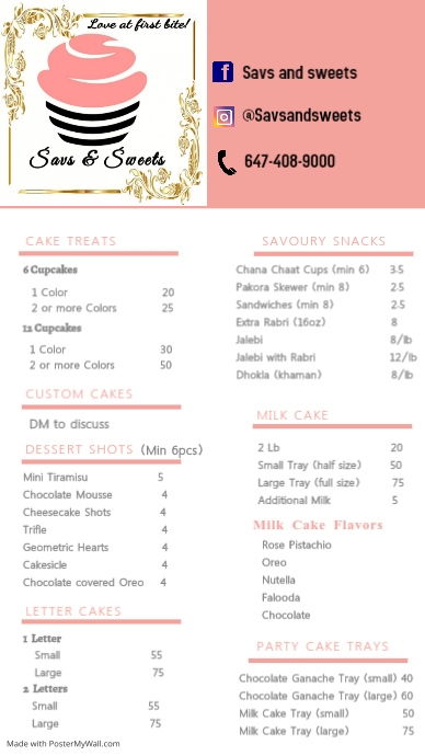 Copy of Pink Hand and Foot Massage Spa Menu | PosterMyWall