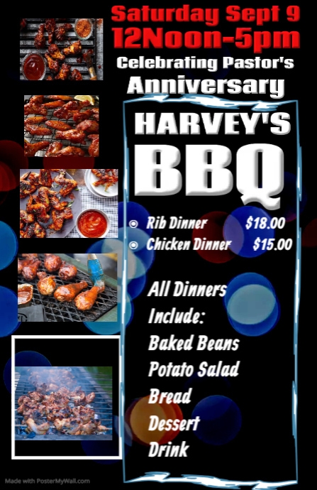 Barbecue menu / Restuarant poster | PosterMyWall