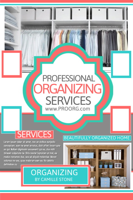 Organizing Services Template | PosterMyWall