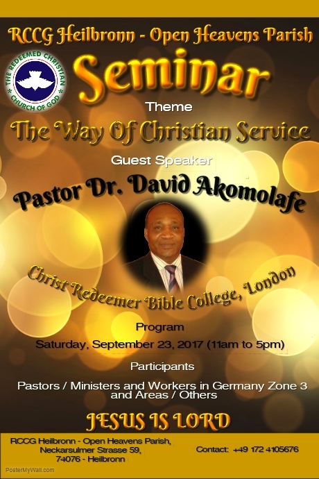 Way of Christian Service | PosterMyWall