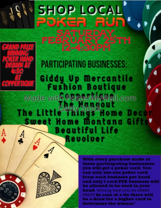 Motorcycle Poker Run event flyer template | PosterMyWall