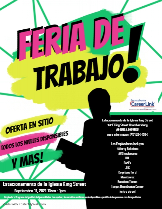 Job Fair 2021-09 Spanish | PosterMyWall