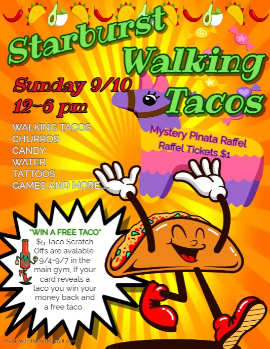 walking tacos | PosterMyWall