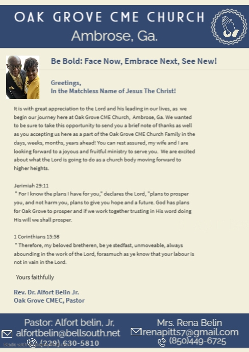 Modern Church Letterhead Design | PosterMyWall