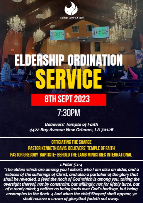 eldership ordination flyer | PosterMyWall