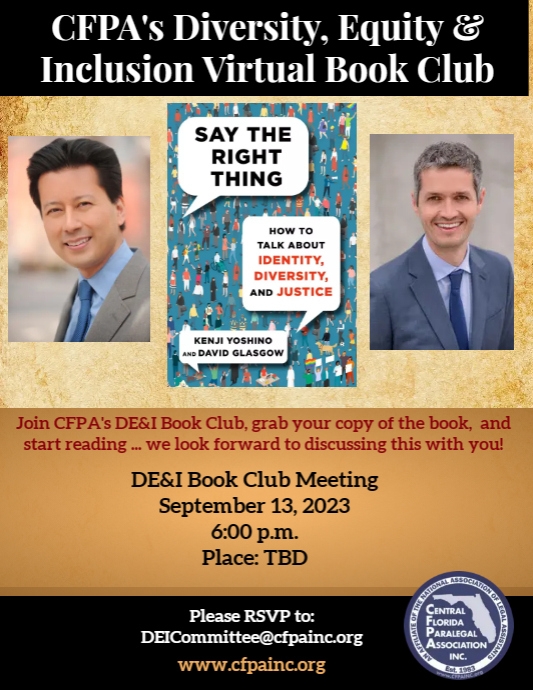 CFPA DEI Book Club - September | PosterMyWall