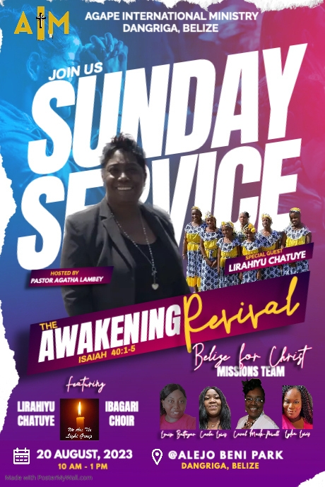 sunday service flyer | PosterMyWall