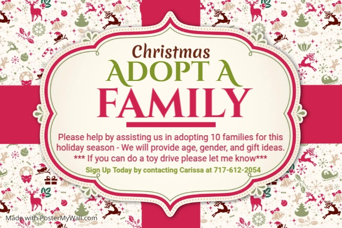 Adopt a Family for Christmas Online Invitatio | PosterMyWall