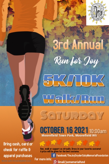 Copy of Copy of Fall Autumn Run 5K Race Fundraiser Benefit Flyer ...