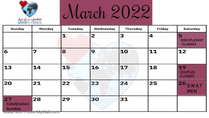 march 2022 CHURCH | PosterMyWall