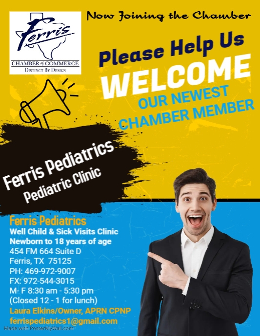 Copy of Welcome - Ferris Pediatrics | PosterMyWall