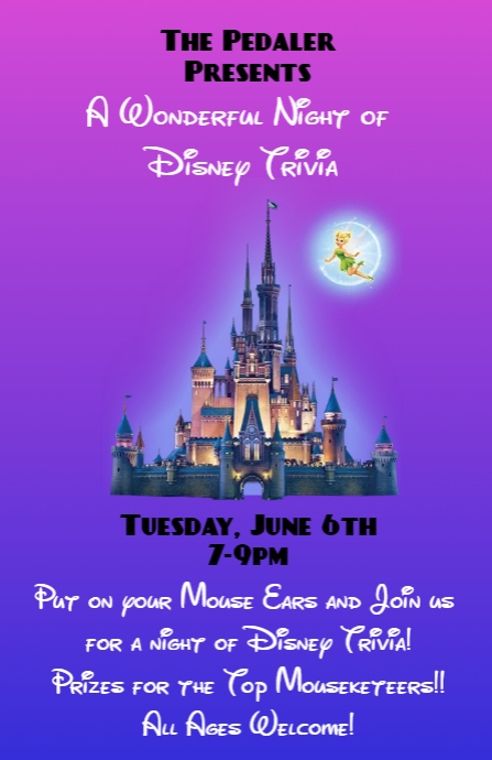 Copy of Disney Trivia Pedaler | PosterMyWall