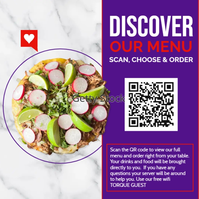 Discover our menu scan choose and order (3) | PosterMyWall