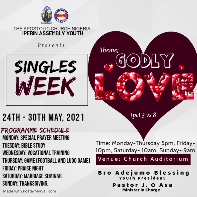 Singles week. | PosterMyWall
