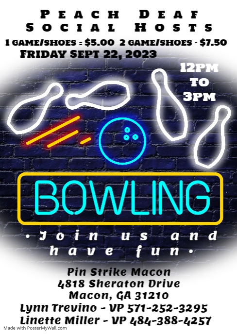 BOWLING POSTER | PosterMyWall