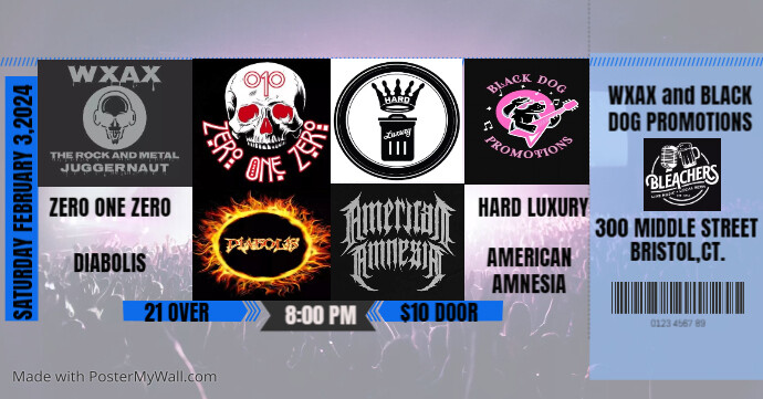 Rock Concert Event Pass Template | PosterMyWall