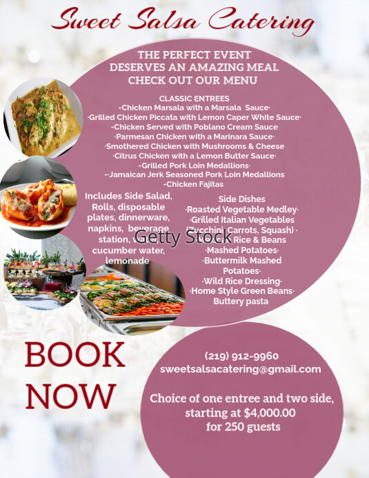 Copy of Pink and white wedding venue hire flyer | PosterMyWall