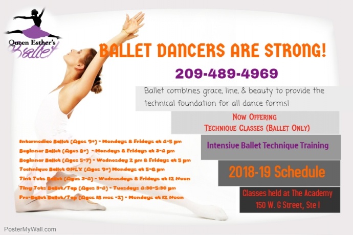 Queen Esther's Technique (Ballet ) Classes | PosterMyWall