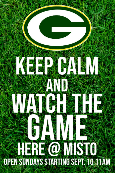 Template sports football green bay packers | PosterMyWall