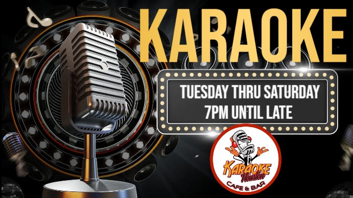 Karaoke Bar Night | PosterMyWall