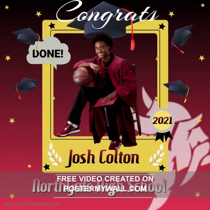 Josh Colton Grad | PosterMyWall