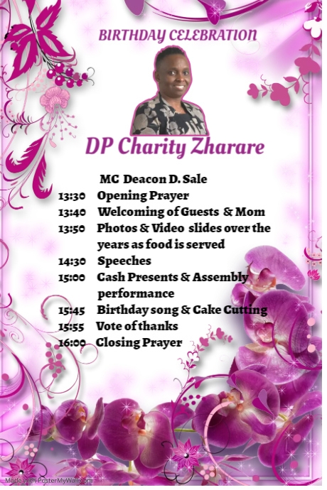 BIRTHDAY PROGRAMME | PosterMyWall