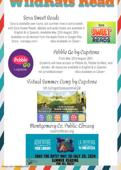 Sweet Summer Reading | PosterMyWall