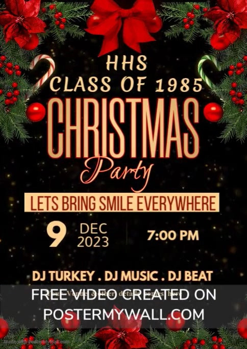 Class of 85 Christmas Party | PosterMyWall