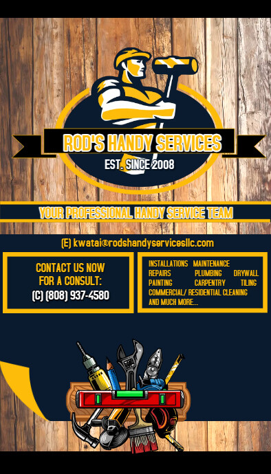 HANDY SERVICE BUSINESS CARD (2) | PosterMyWall