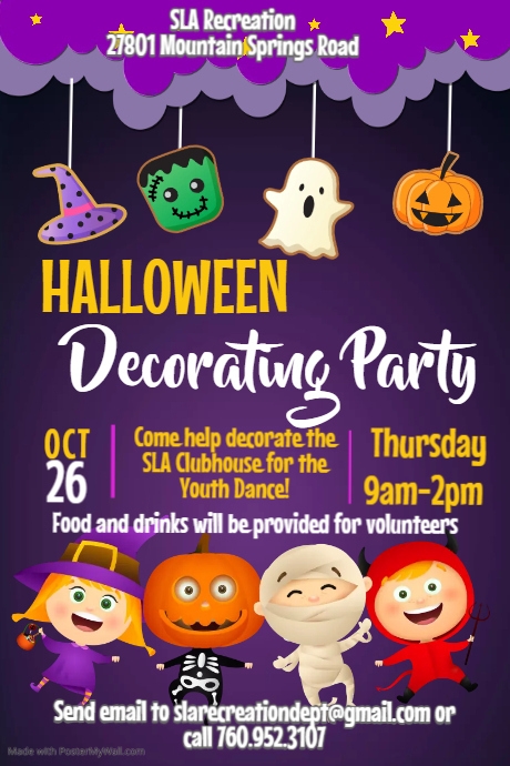 halloween deco party | PosterMyWall