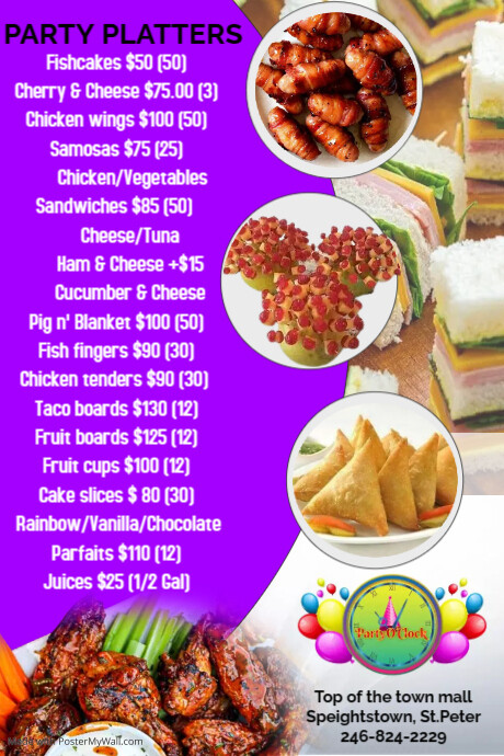 Copy of Party platters final | PosterMyWall