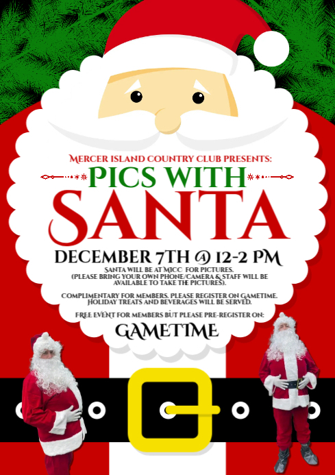Pics with Santa | PosterMyWall