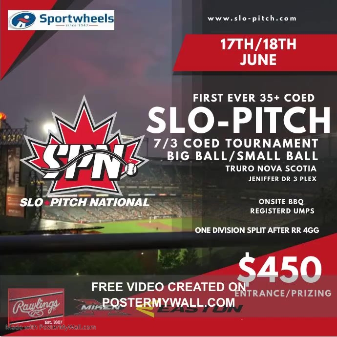 Summer Softball Try-outs Video Ad | PosterMyWall