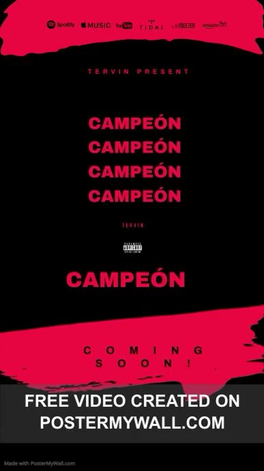 Copy of Copy of album release promo cover video template | PosterMyWall