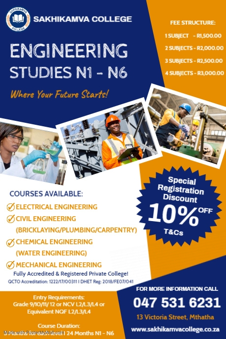 ENGINEERING STUDIES | PosterMyWall