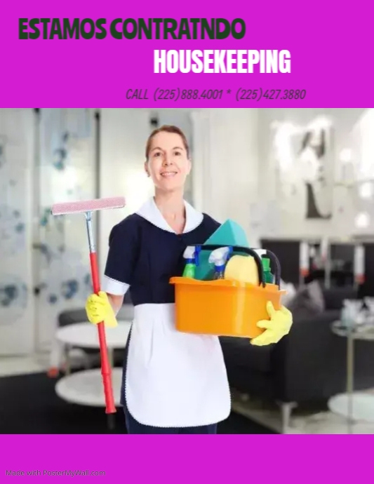 Housekeeping | PosterMyWall