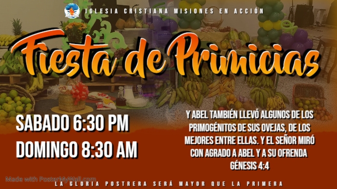 Copia de Copia de First Fruit Friday Church Event Flyer | PosterMyWall
